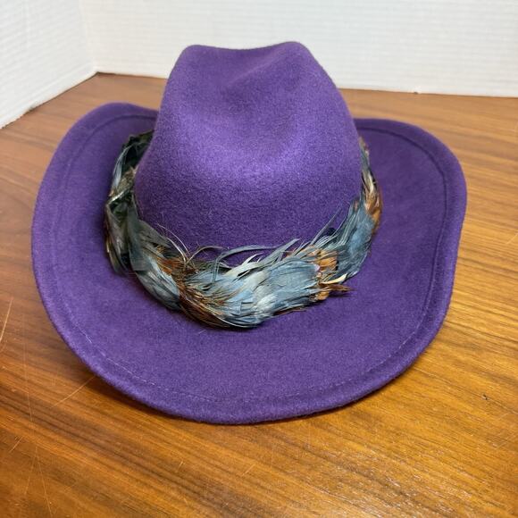 betmar | Accessories | Vintage Betmar Hat Wool New York Western Feather ...